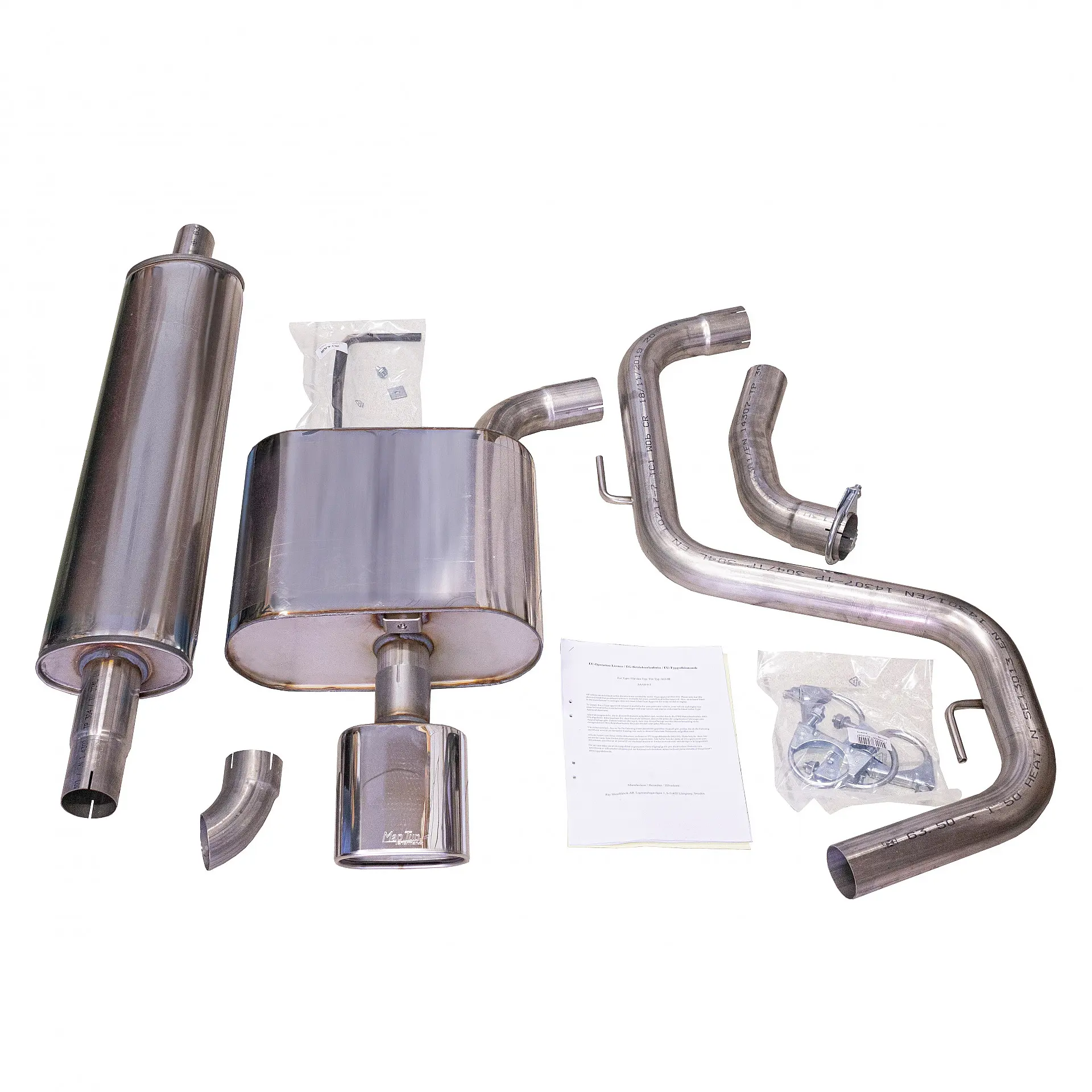 Maptun Cat-Back, Saab 9-3 II 61L Tank, sichtbares/verstecktes Endrohr ...