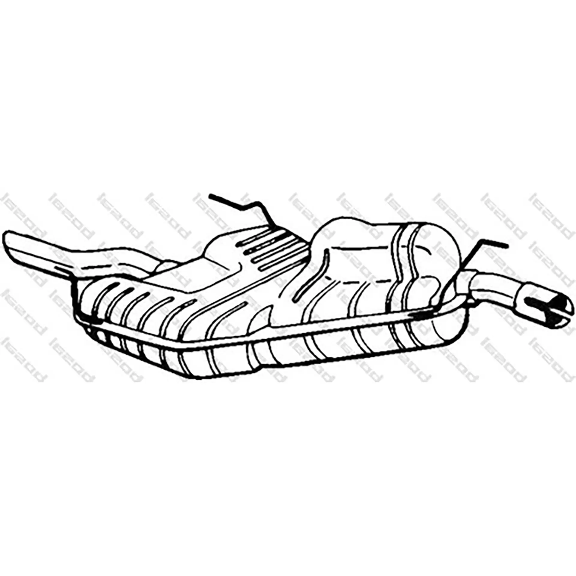 Rear Muffler 9-5 (OEM) | Maptun Parts