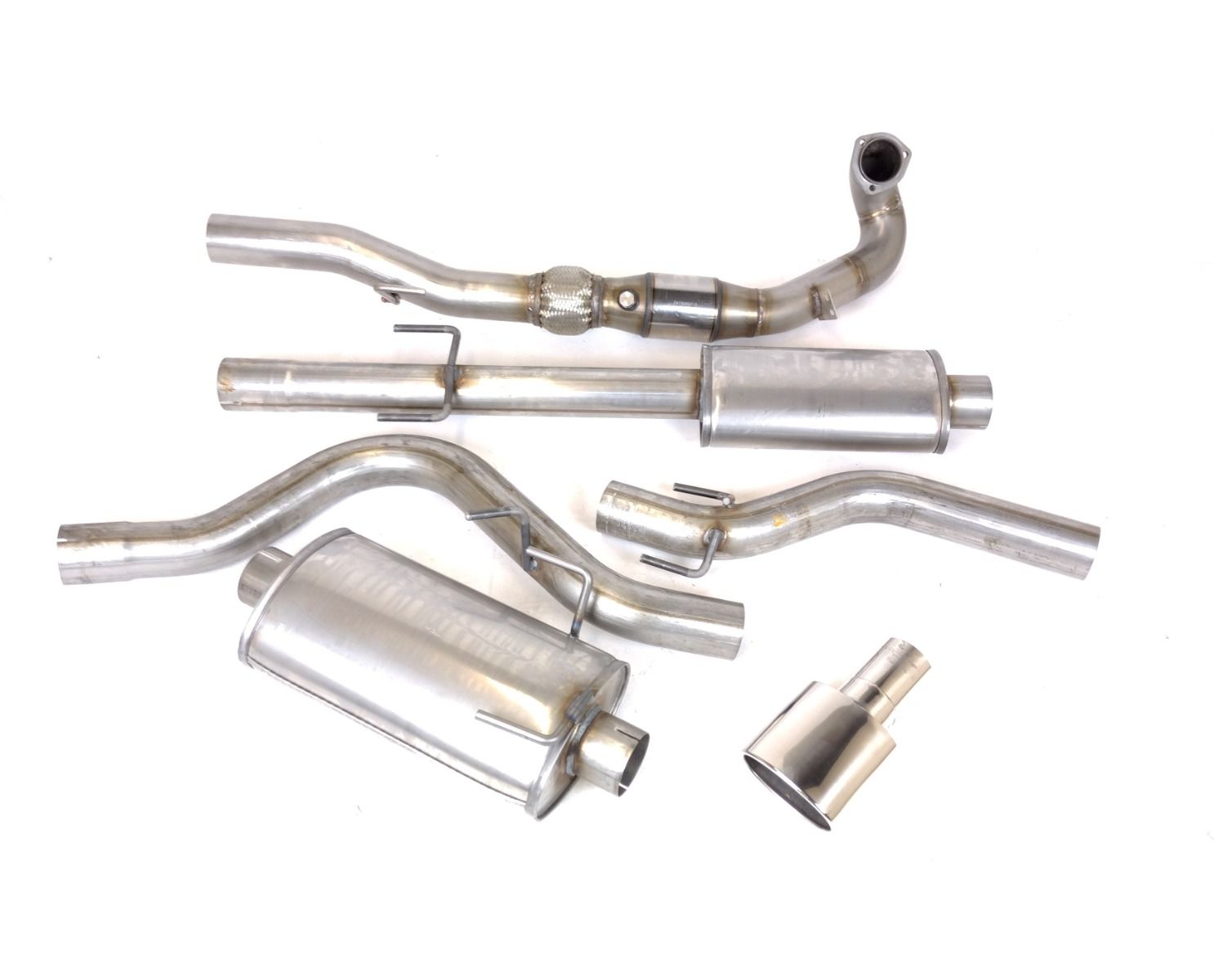 Complete Exhaust 9-5 2004- race cat 2 silencers JT 3" (Performance ...